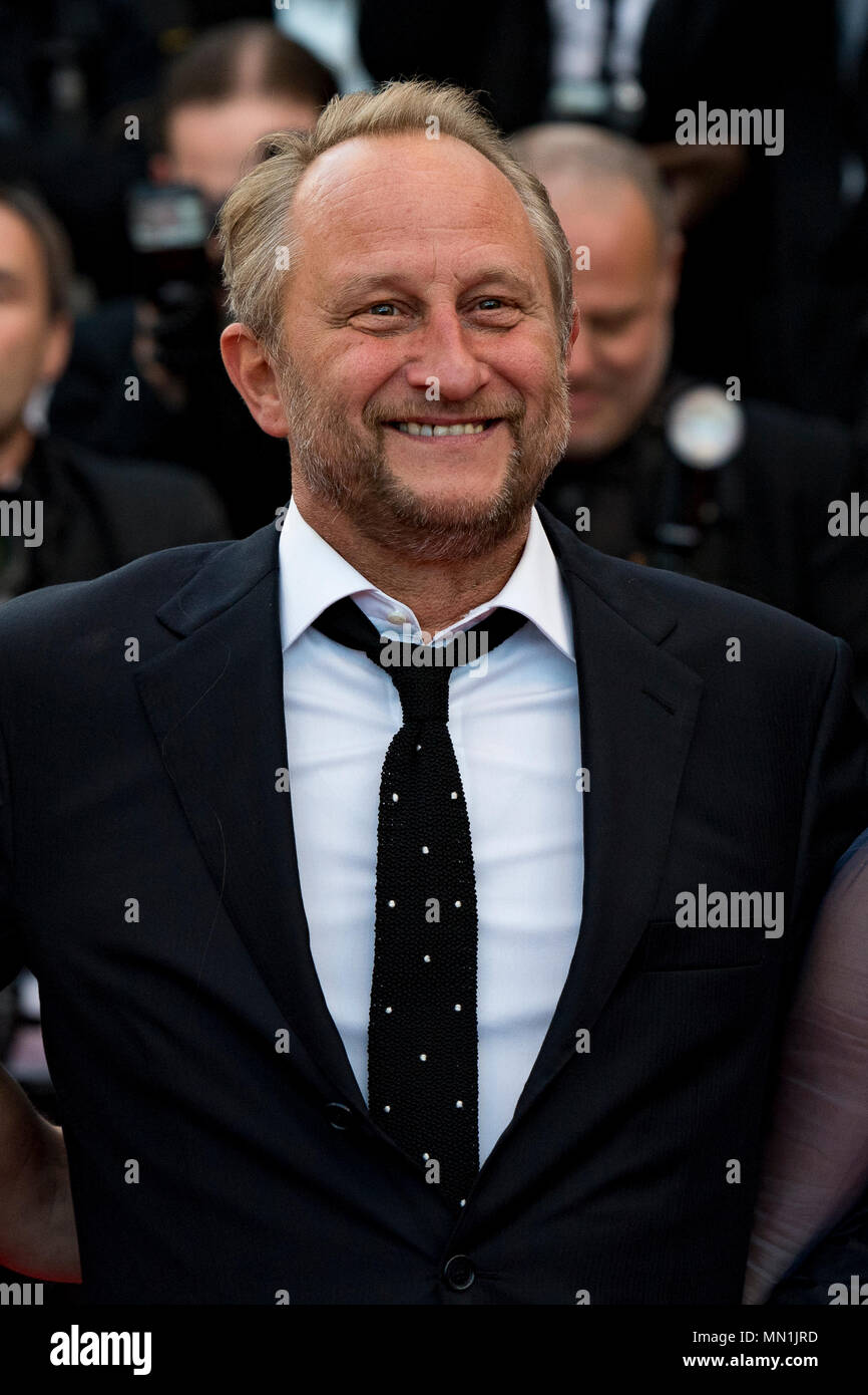 Cannes, France. 13th May, 2018. Benoit Poelvoorde attends the screening ...