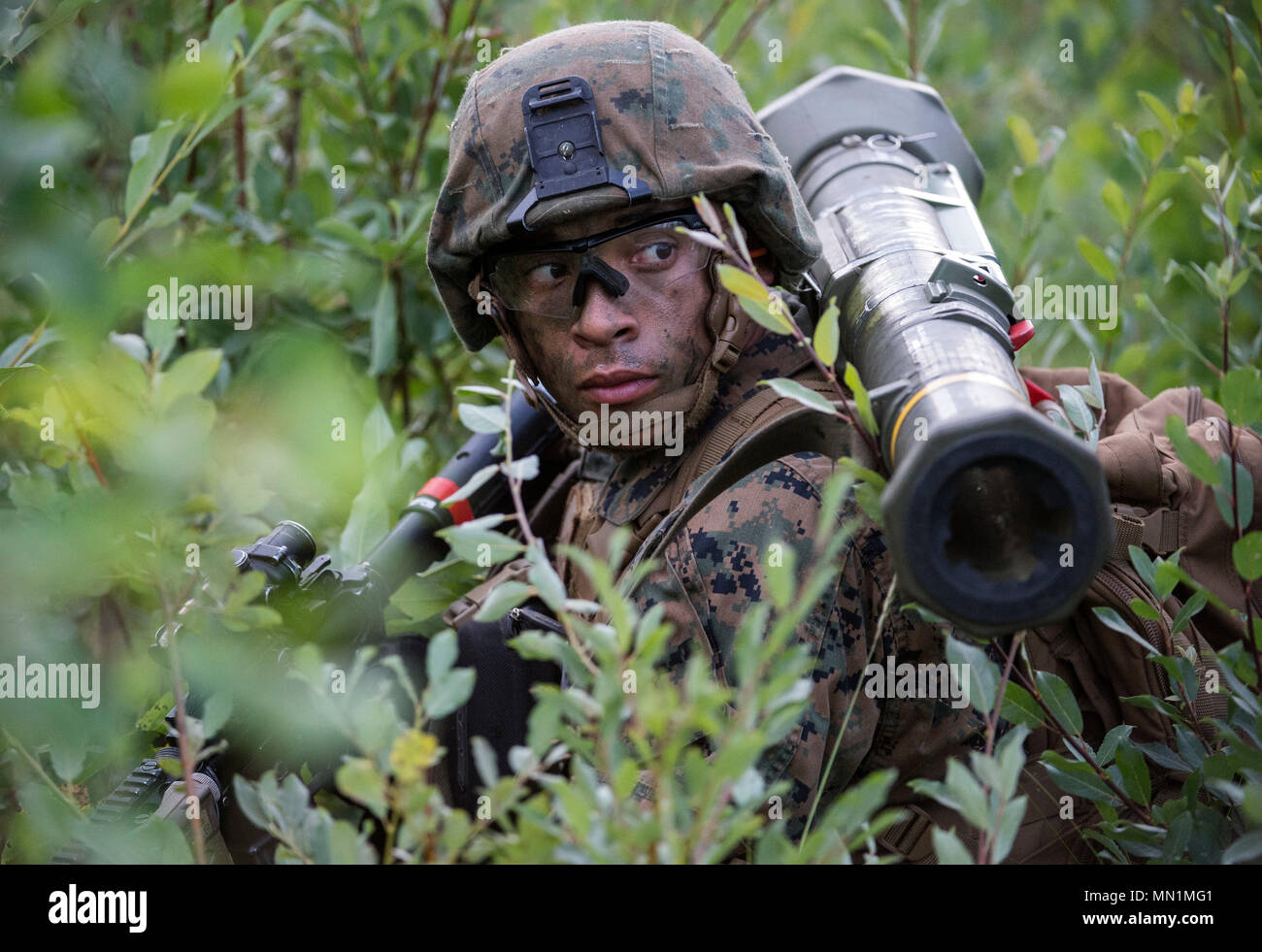 A U.S. Marine assigned to 2nd Battalion, 23rd Marine Regiment, 4th ...