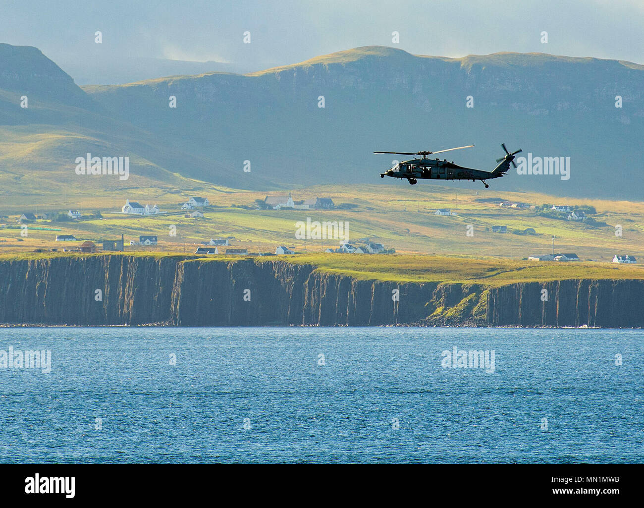 170807-N-JC445-247 THE MINCH, Scotland (Aug. 7, 2017) An MH-60S Sea ...