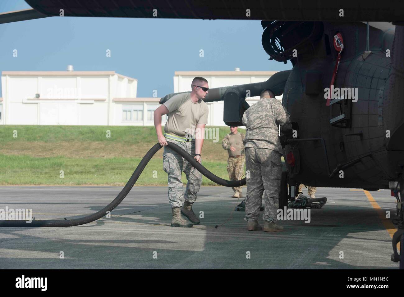 U.S. Air Force Airman 1st Class Jacob Gillis, 18th Logistics Readiness Squadron fuels ...