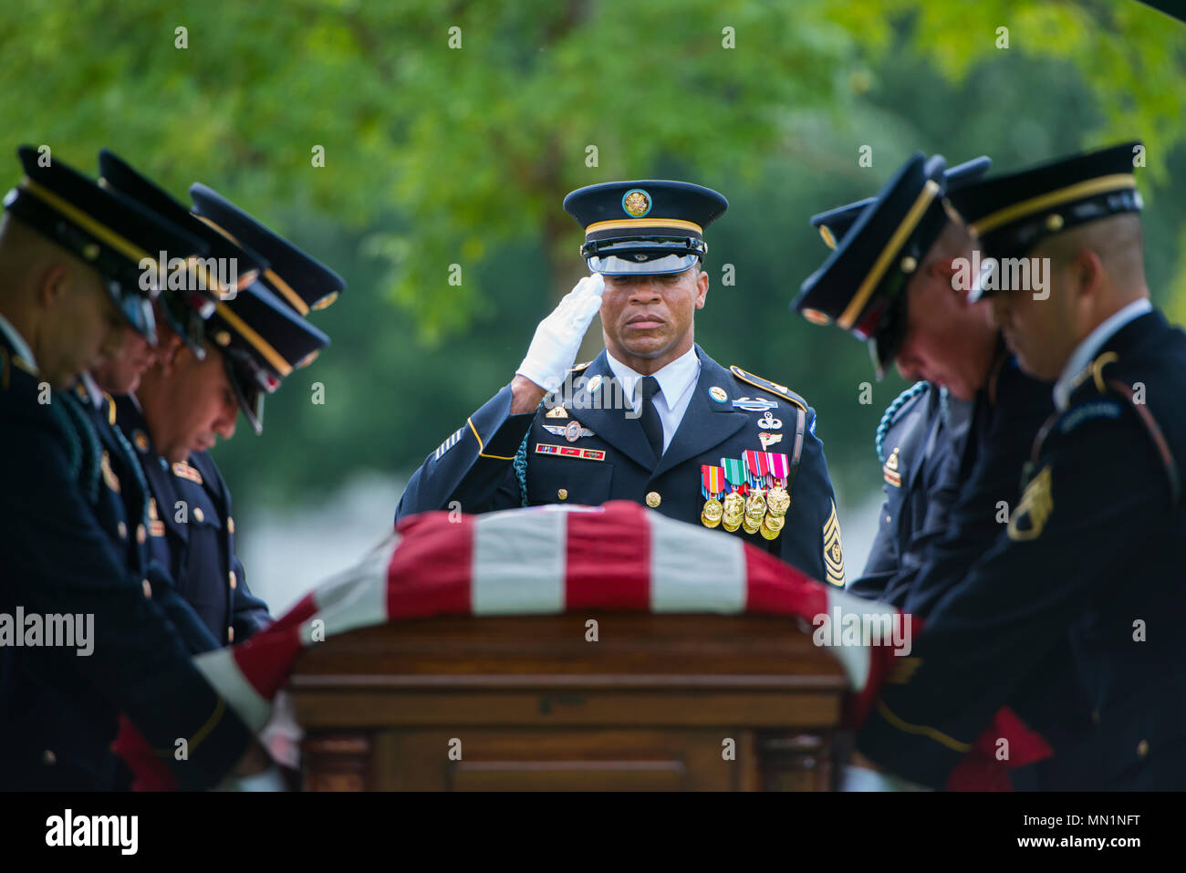 Members of the 3d U.S. Infantry Regiment (The Old Guard) participate in ...