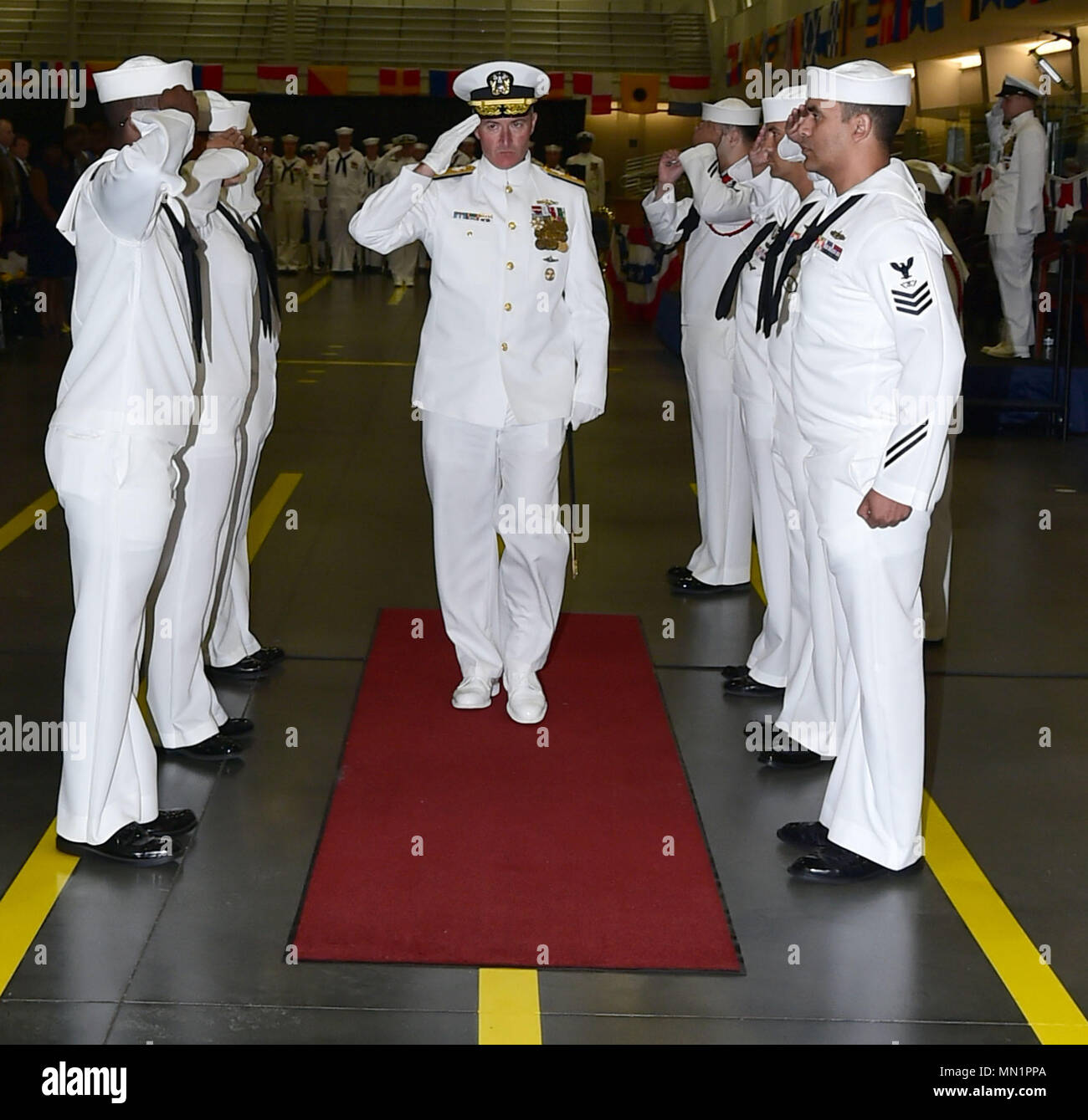 170809-N-IK959-923 GREAT LAKES, Ill. (Aug. 9, 2017) Rear Adm. Mike ...