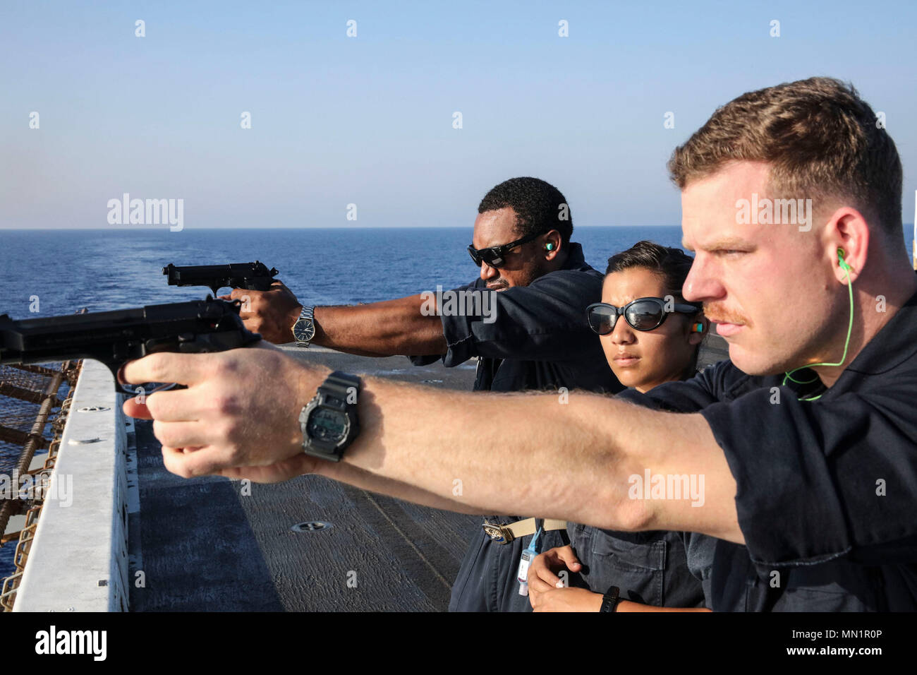 170807-N-FM530-061 MEDITERRANEAN SEA (August 7, 2017) Lt. Travis Bush ...