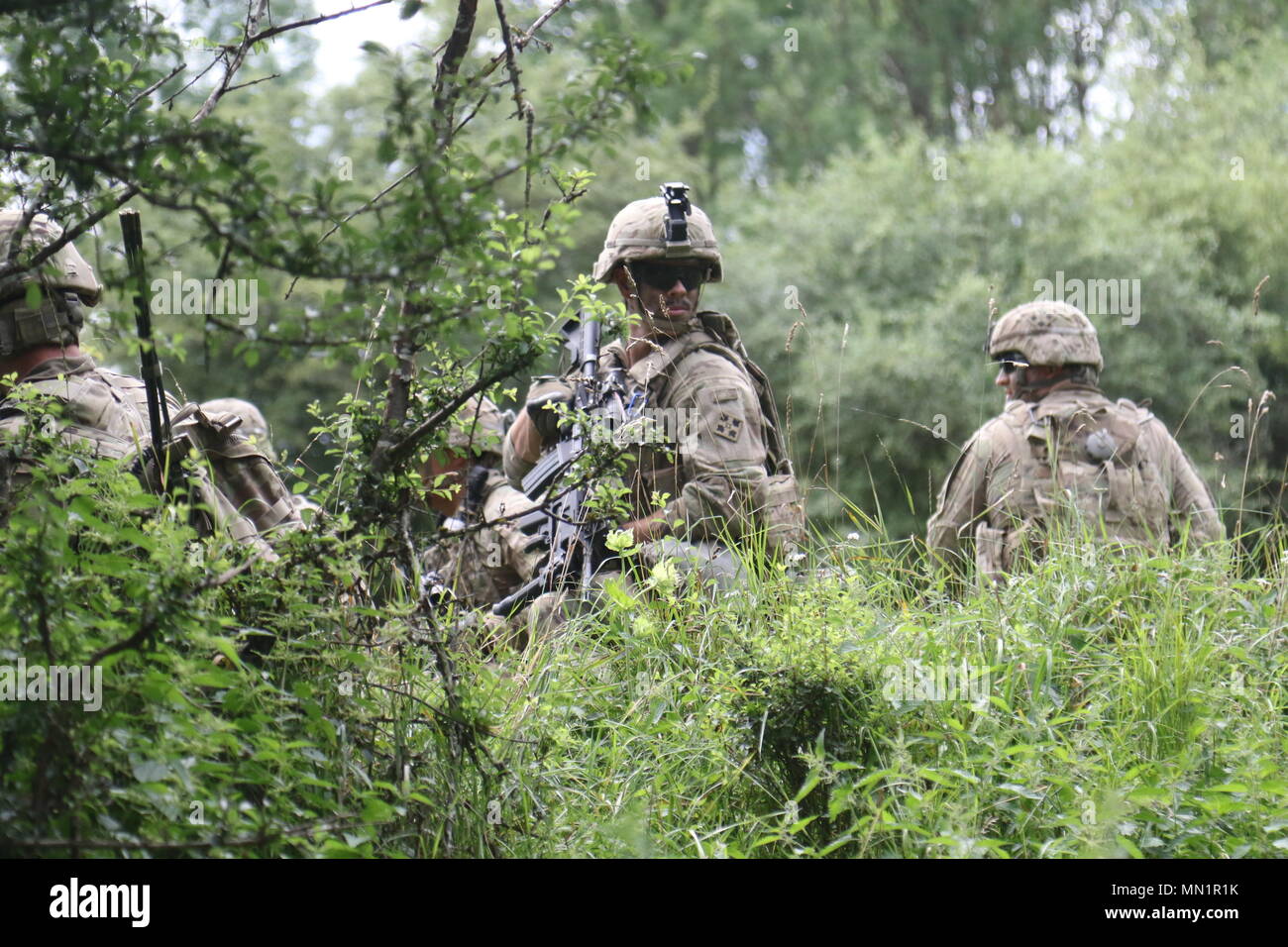 Infantrymen with Chaos Company, 1st Battalion, 68th Armor Regiment, 3rd ...