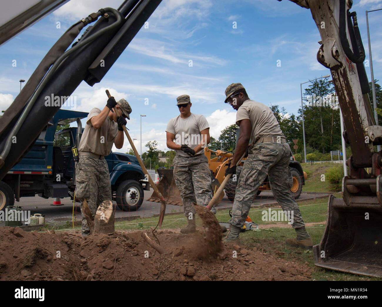 U.S. Air Force Airman Allen Colton, left, U.S. Air Force Senior Airman ...