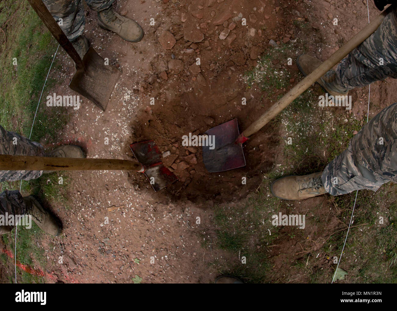 U.S. Airmen assigned to the 786th Civil Engineer Squadron Civil ...