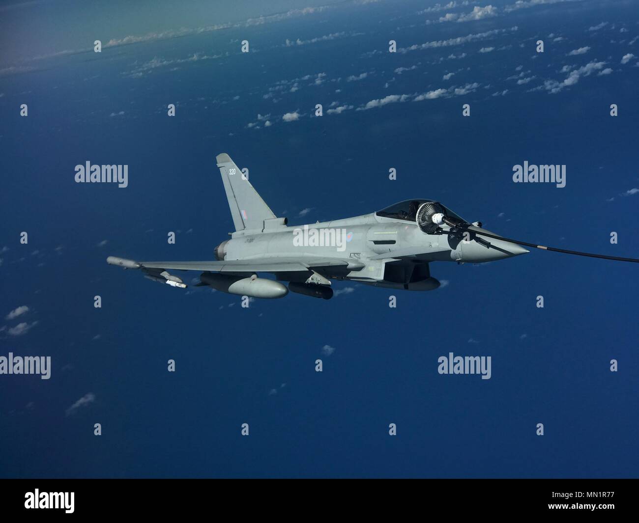 A U.S. Air Force KC-135 Stratotanker from the 100th Air Refueling Wing ...