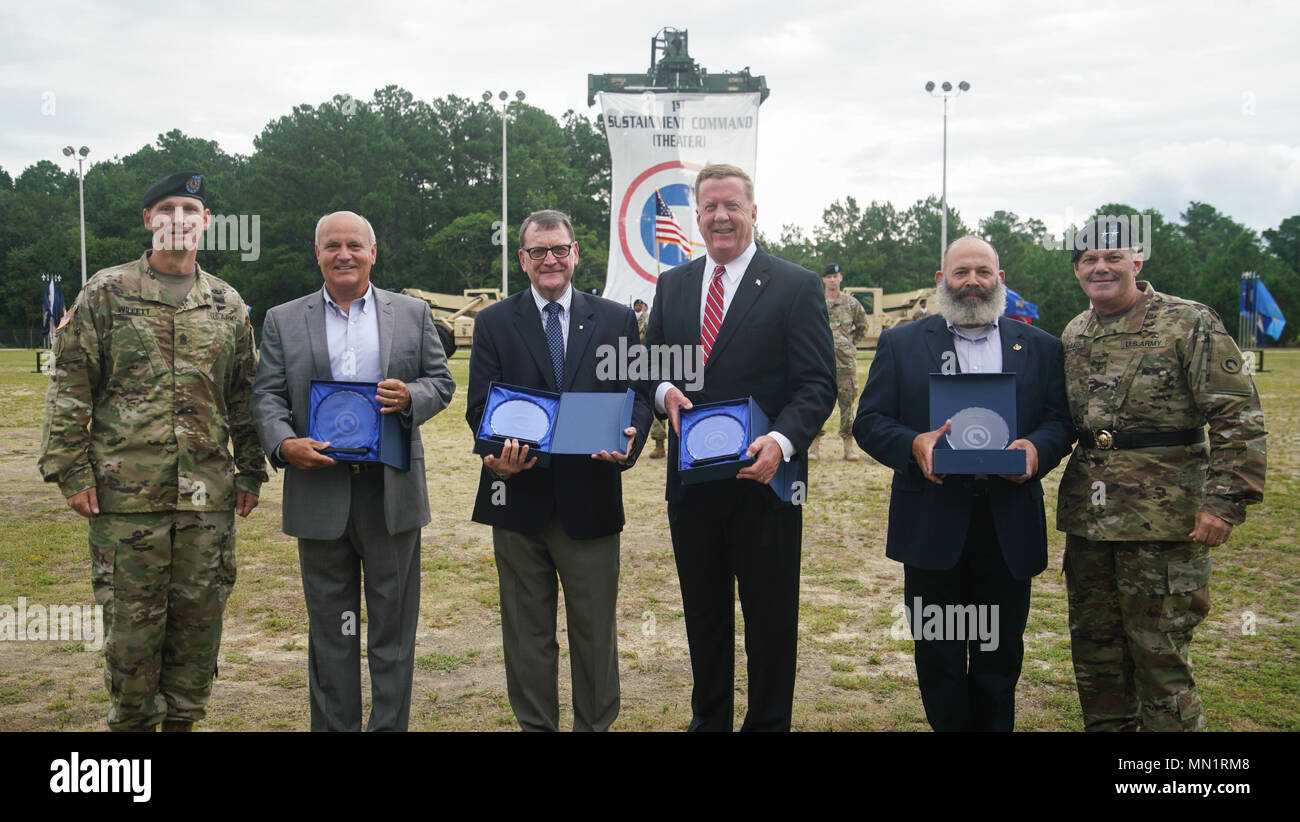 Maj. Gen. Flem B. Donnie Walker, Jr. (right), commanding general of the ...