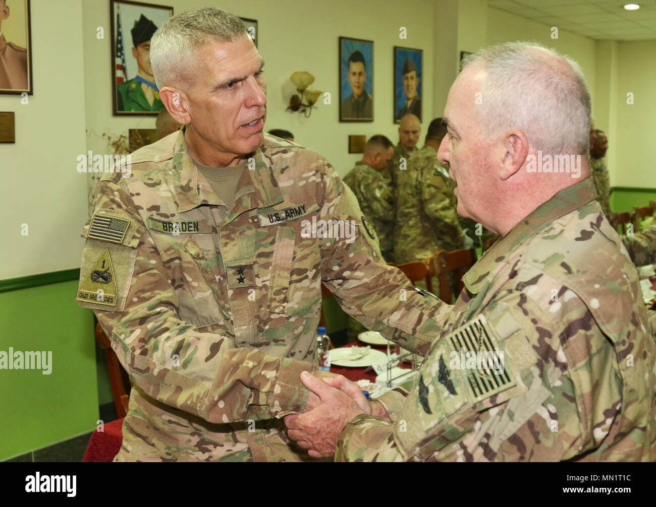 U.S. Army Maj. General Victor Braden (left), commanding general, 35th ...