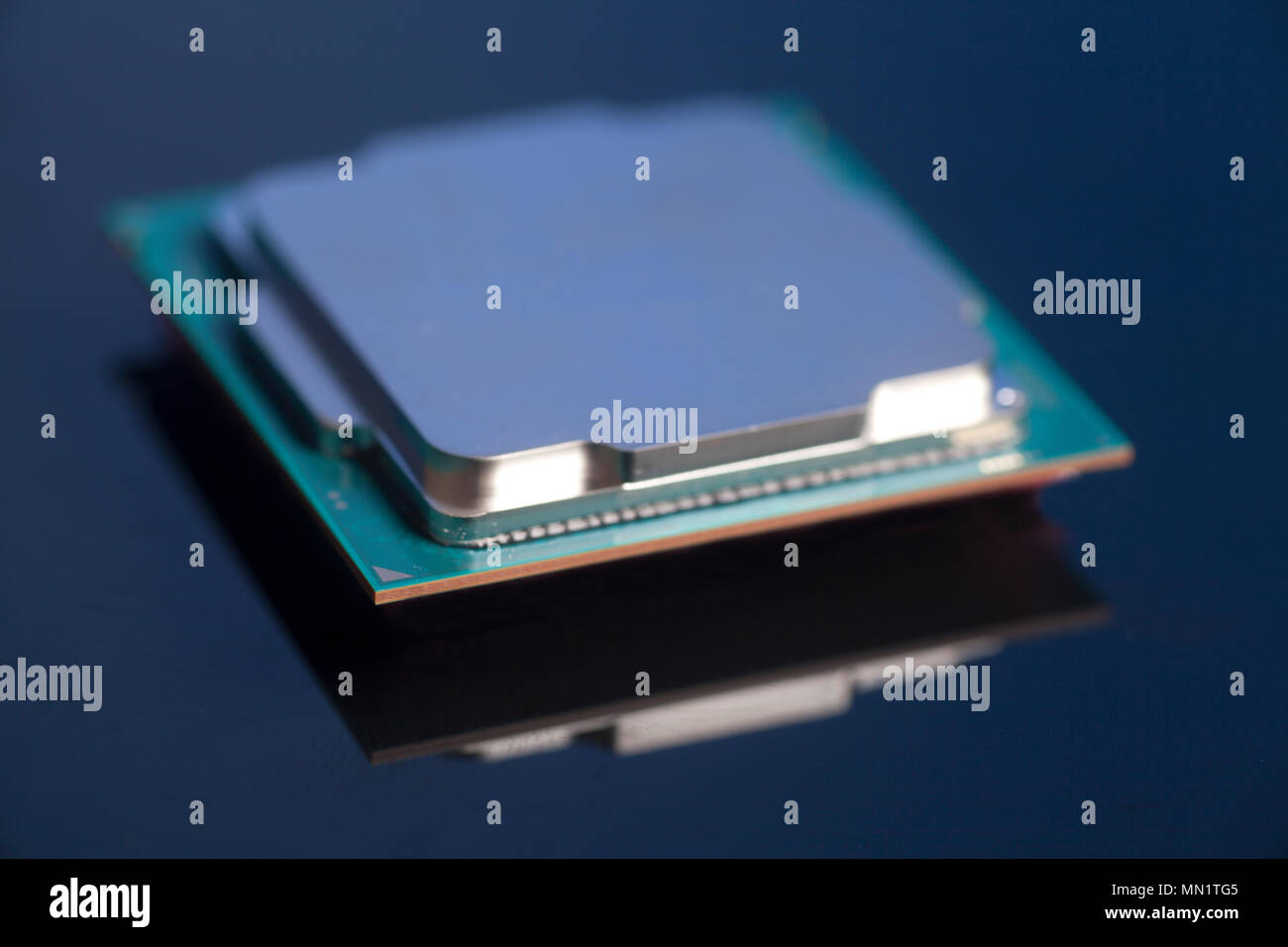 Central processing unit CPU processors microchip on black background ...