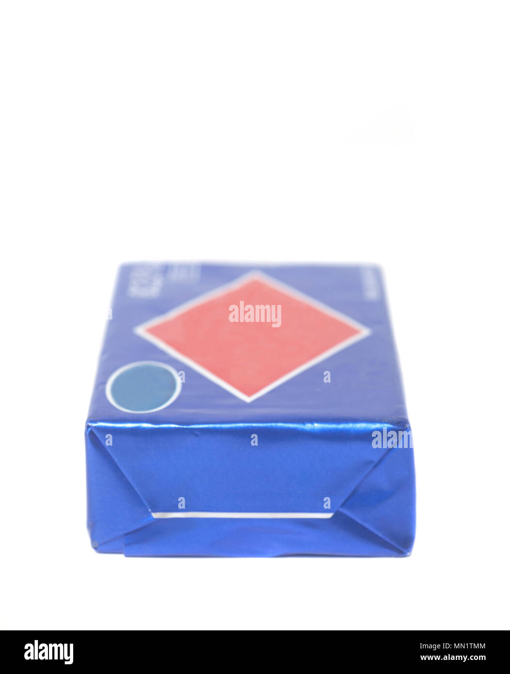 Stick of wrapped butter isolated on white background Stock Photo - Alamy