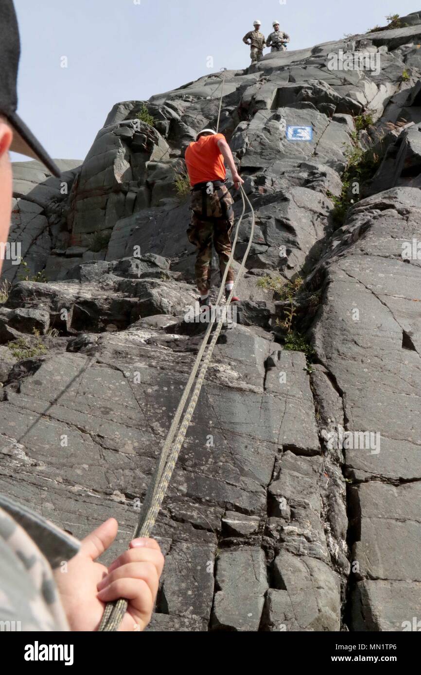 Gabriel Rockwell, a cadet with Ben Eielson High School's Junior Reserve ...