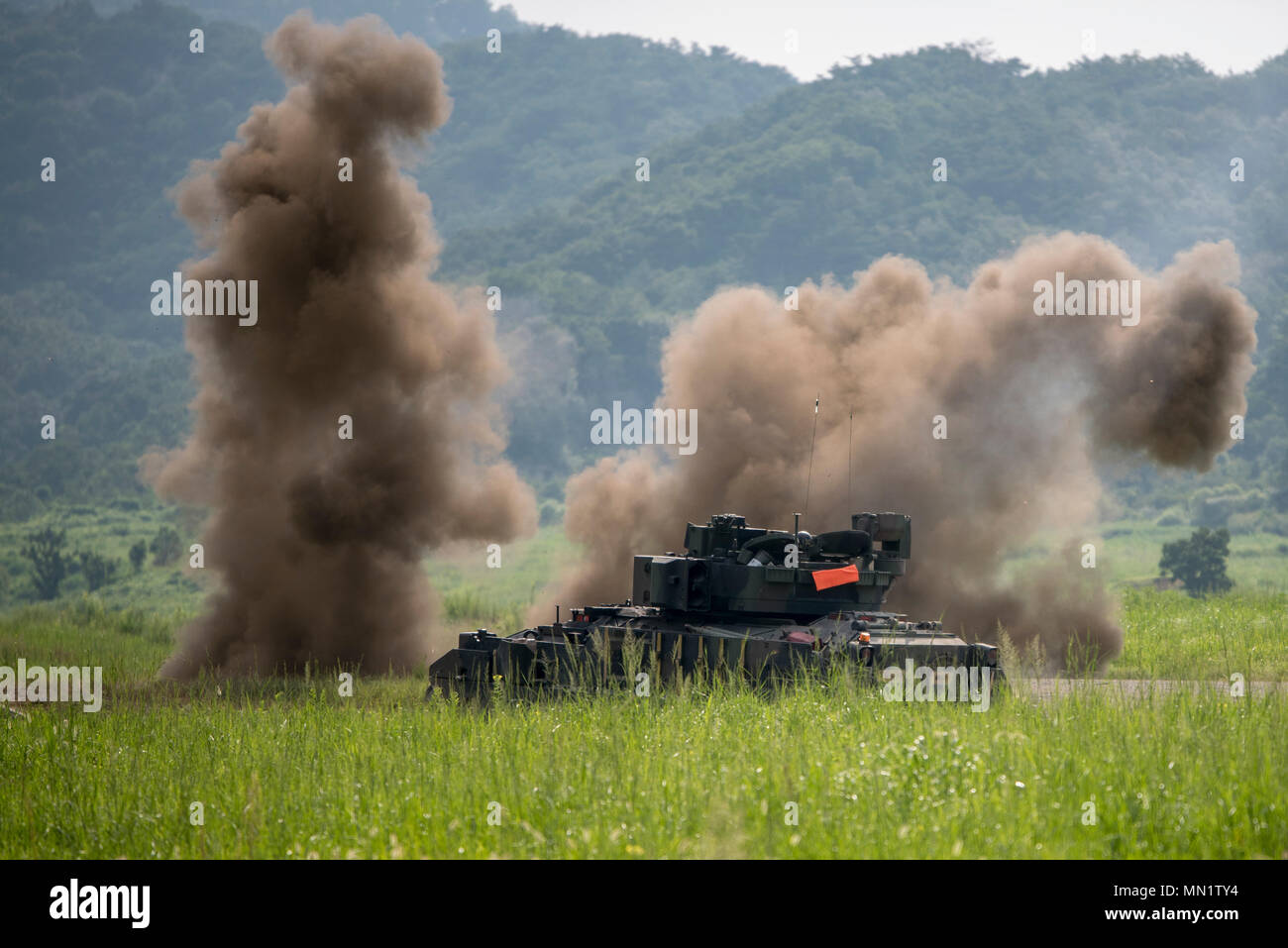 RODRIGUEZ LIVE FIRE COMPLEX, Republic of Korea: A Bradley Fighting ...