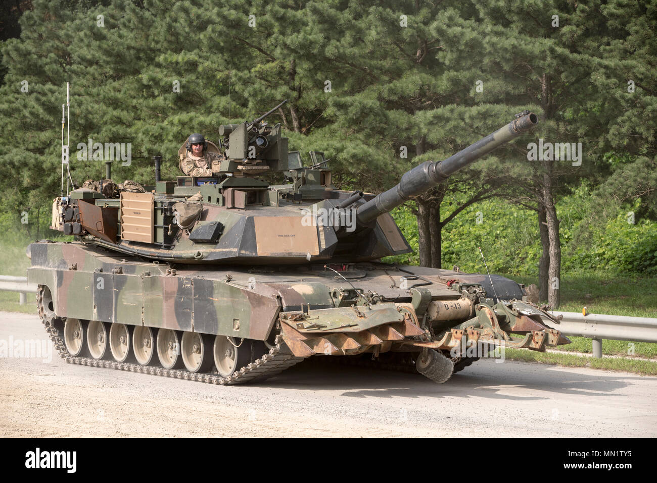 RODRIGUEZ LIVE FIRE COMPLEX, Republic of Korea: An Abrams tank crew ...
