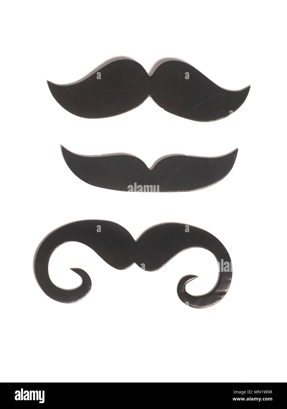 Set of Mustache isolated on white background Stock Photo - Alamy