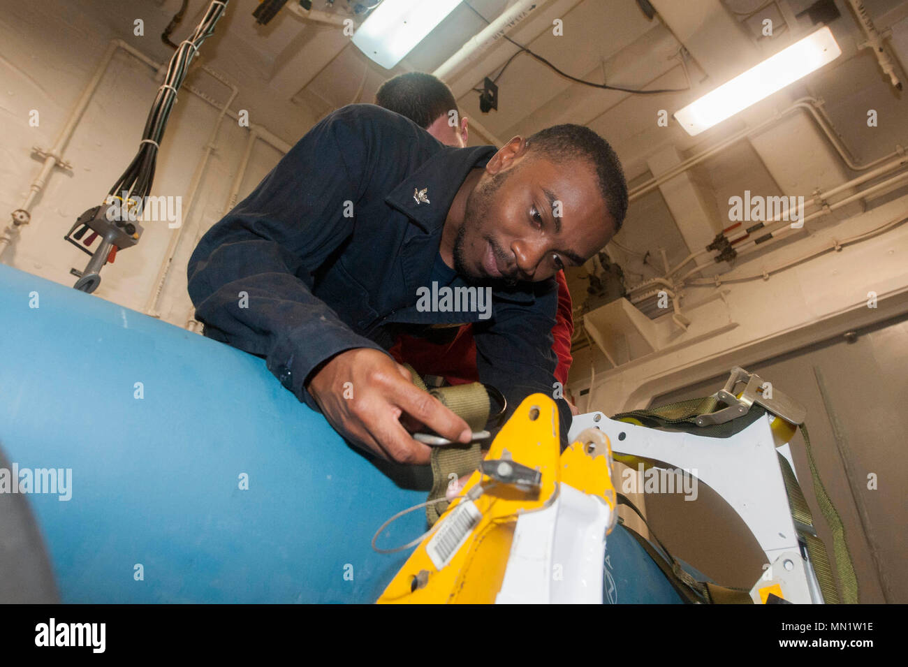 170810-N-ZS023-016 SOUTH CHINA SEA (Aug. 10, 2017) Aviation Ordnanceman ...