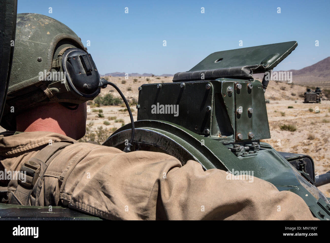 A section leader with 2nd assault amphibian battalion hi-res stock ...