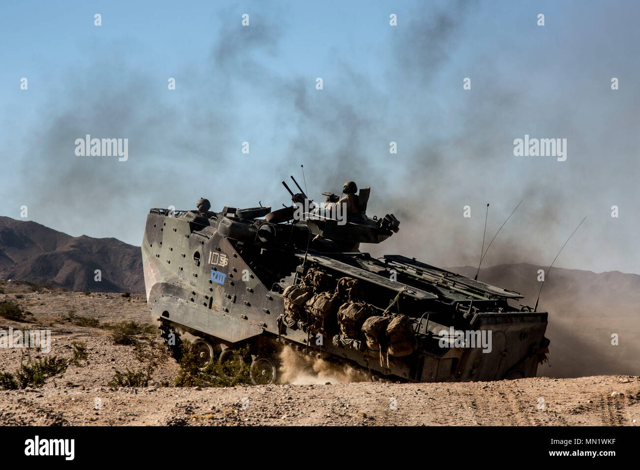 A U.S. Marine Corps Amphibious Assault Vehicle (AAV) with 2nd Amphibian ...