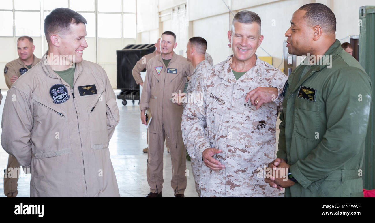 U.S. Marine Corps Lt. Gen. Lewis Craparotta, 2nd right, the commanding ...