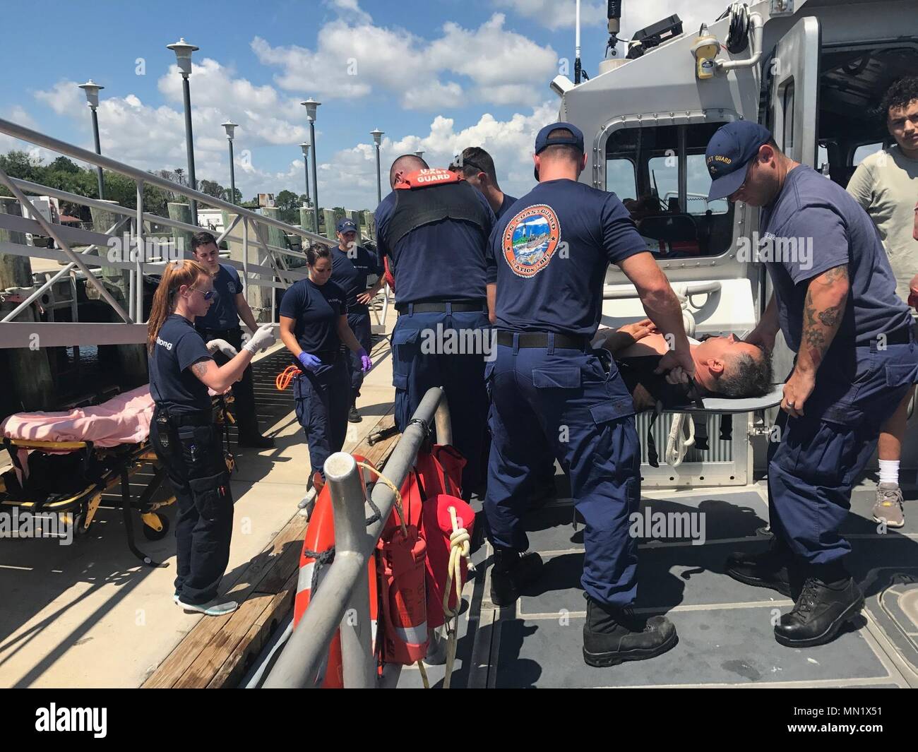 A 45-foot Response Boat - Medium crew from Coast Guard Station Tybee ...