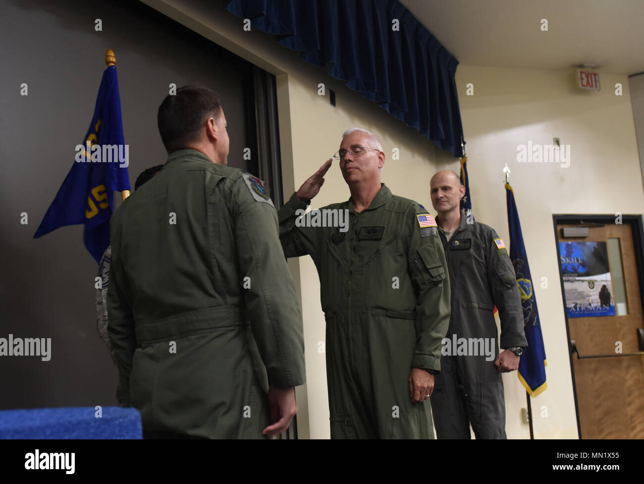 Lt. Col. Dave Harris (center), the wing’s new 193rd Special Operations ...