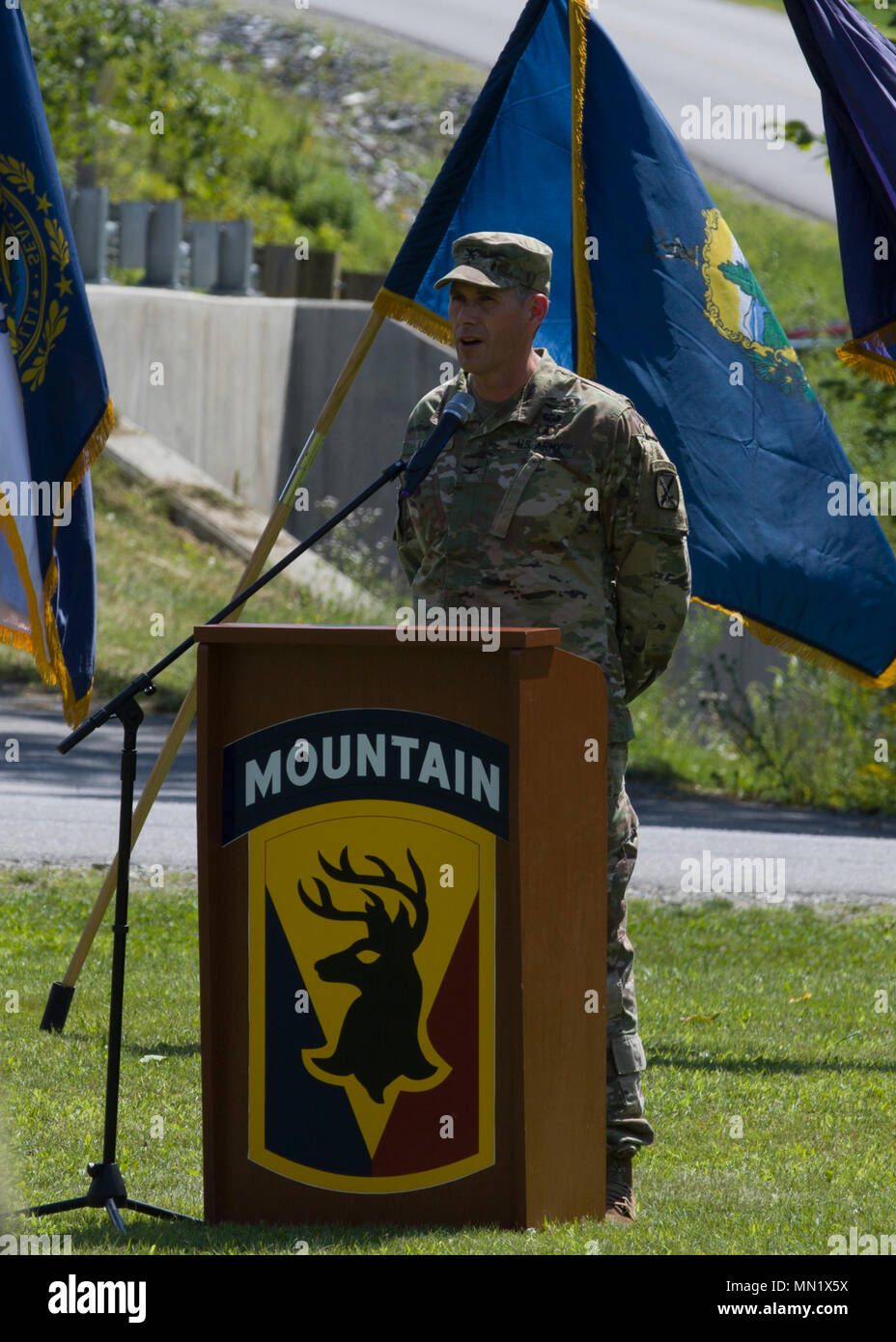 U.S. Army Col. Nathan Lord, incoming commander, 86th Infantry Brigade ...
