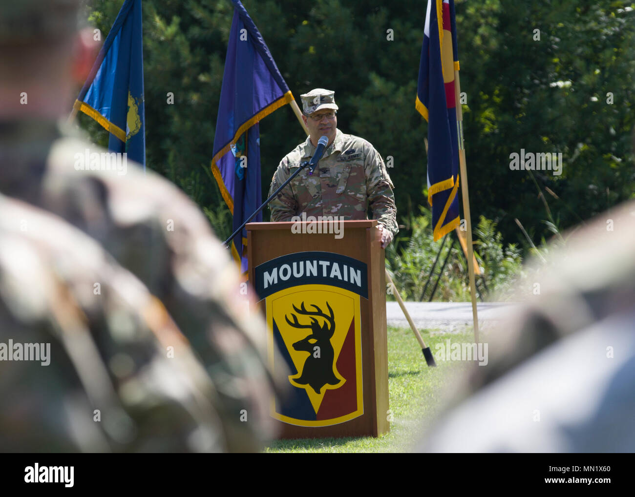 U.S. Army Col. Andrew Harris, outgoing commander, 86th Infantry Brigade ...