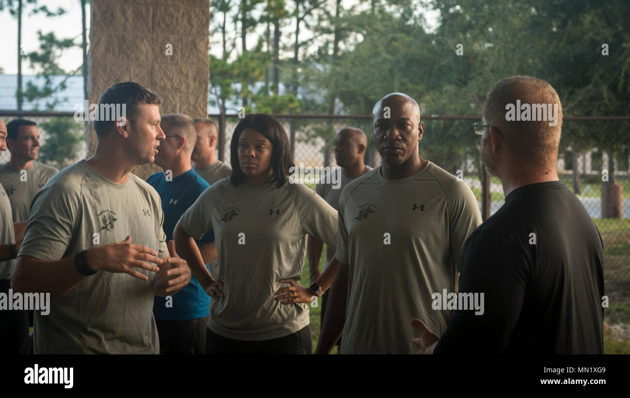 Chief Master Sergeant of the Air Force Kaleth O. Wright works out with ...