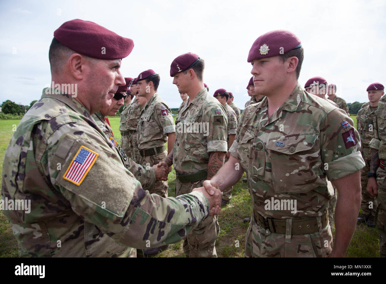 U.S. Army Col. Elis F. Hopkins III, from the 56 Troop Command, Rhode ...