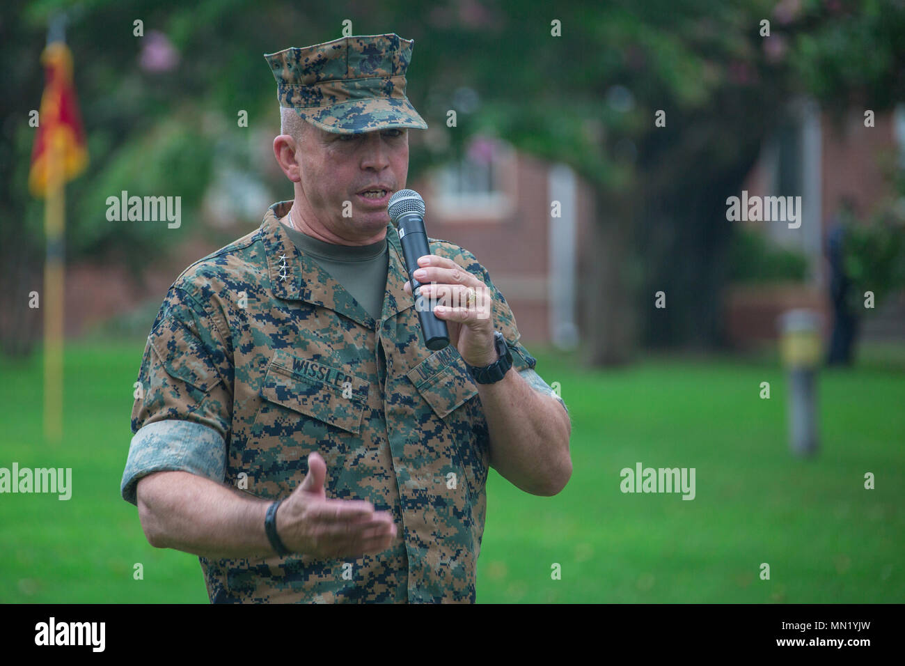 U.S. Marine Corps Lt. Gen. John E. Wissler, outgoing commander of U.S ...