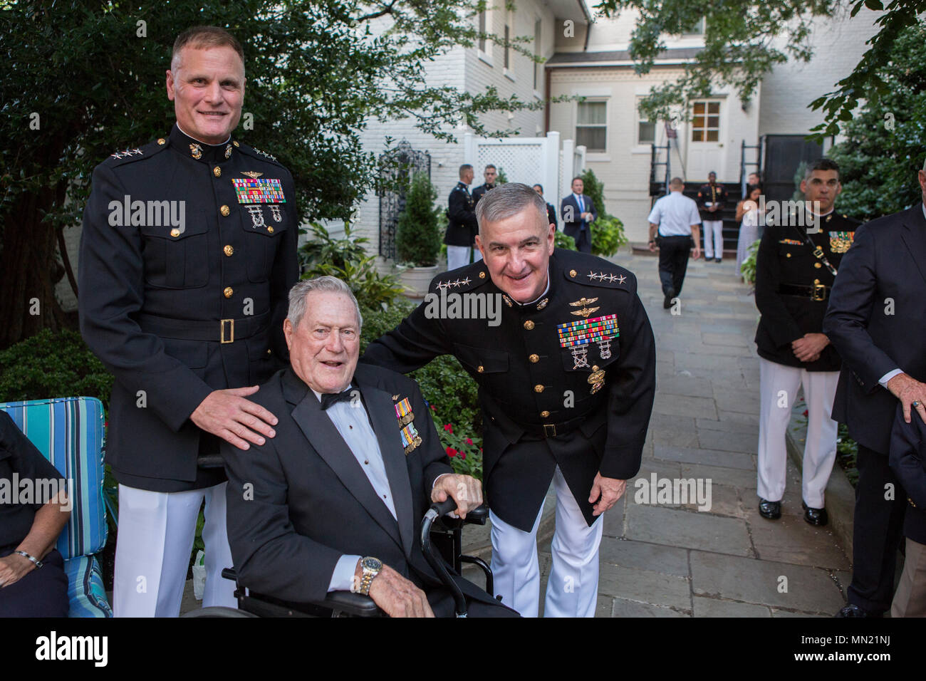 World War II veteran Col. Archie “Hap” poses for a photo with the ...