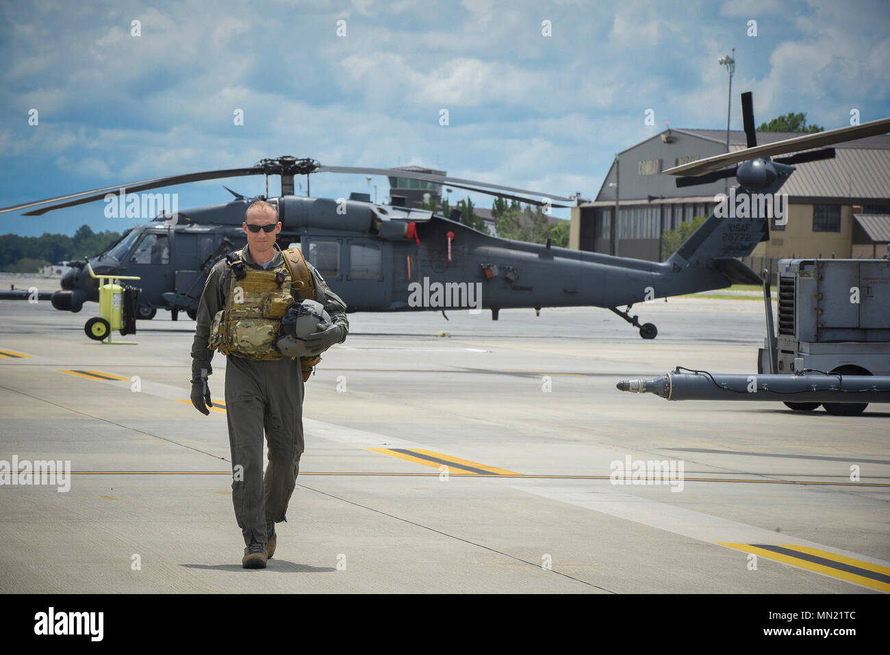 Commandant Micka, a French exchange pilot and assistant director of ...