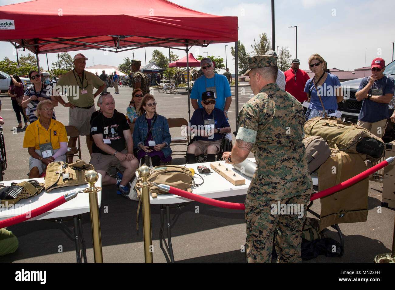 The kennel master with 1st Marine Raider Battalion, U.S. Marine Corps ...
