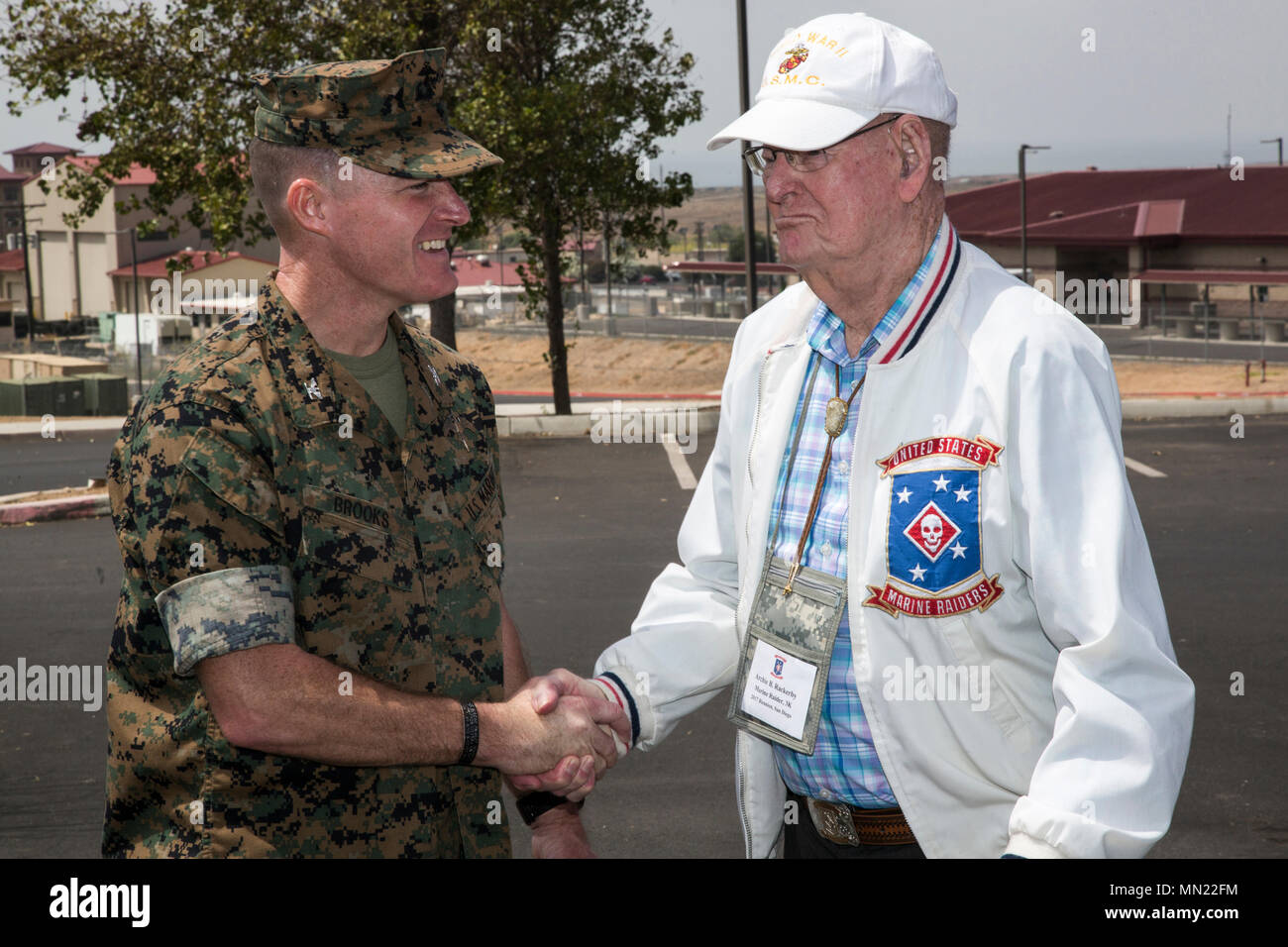 Col. Michael A. Brooks Jr., commanding officer, Marine Raider Regiment ...