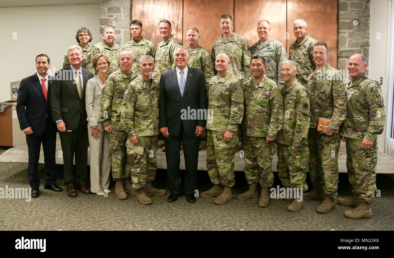 Senior Officials gather for a group photo during a U.S. Army Cyber ...