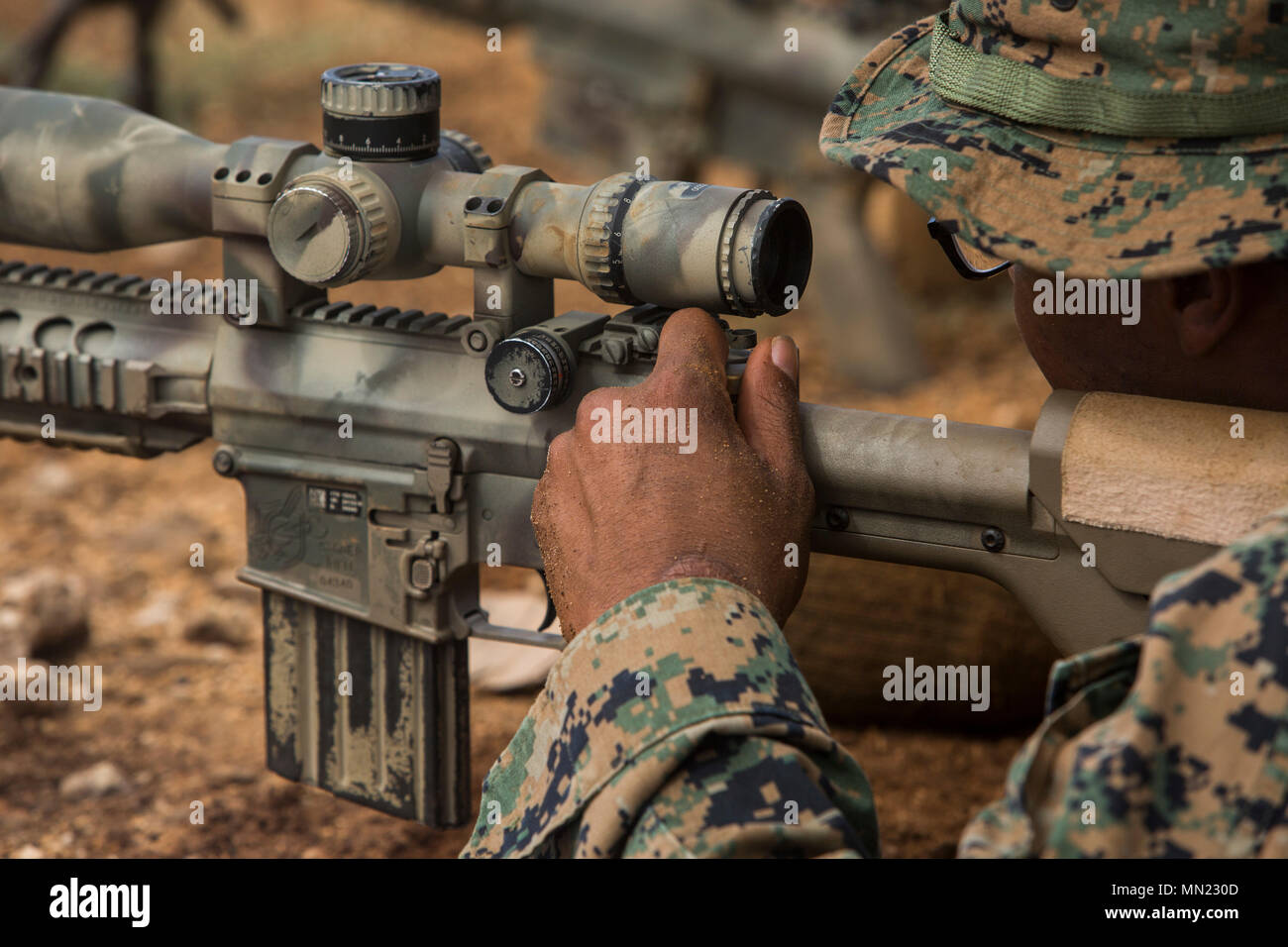 M110 Semi Automatic Sniper System is a gas operated, magazine fed rifle ...