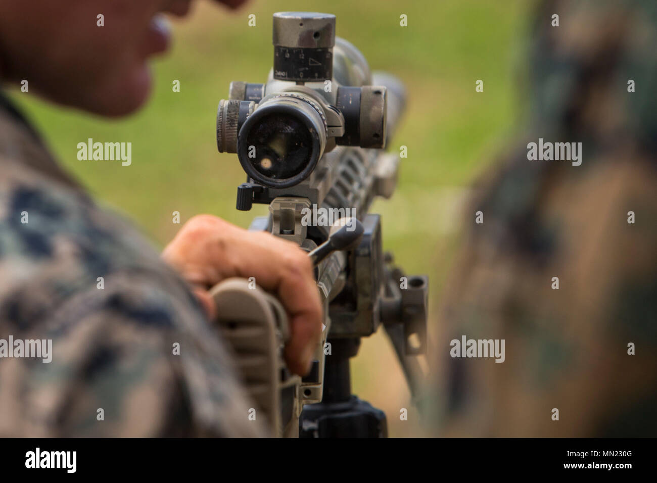 Scout sniper candidates with Weapons Company, 2nd Battalion, 3rd Marine ...