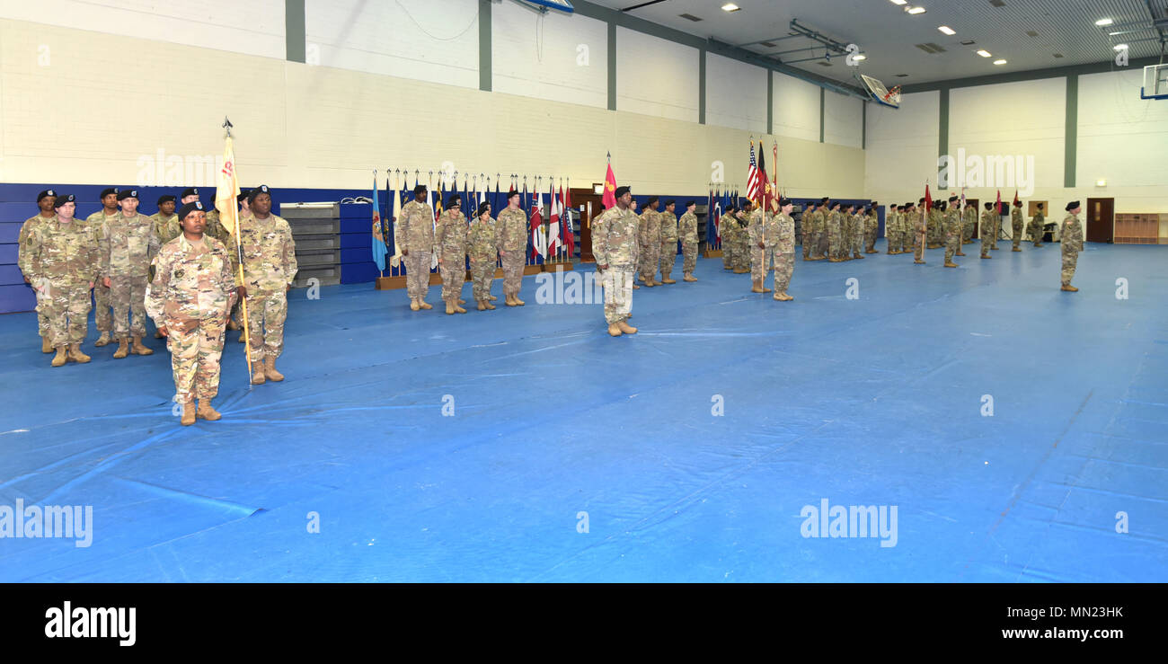 The 18th Combat Sustainment Support Battalion conducts the change of ...