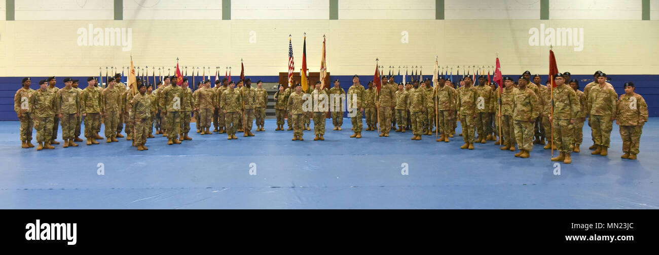 The 18th Combat Sustainment Support Battalion conducts the change of ...