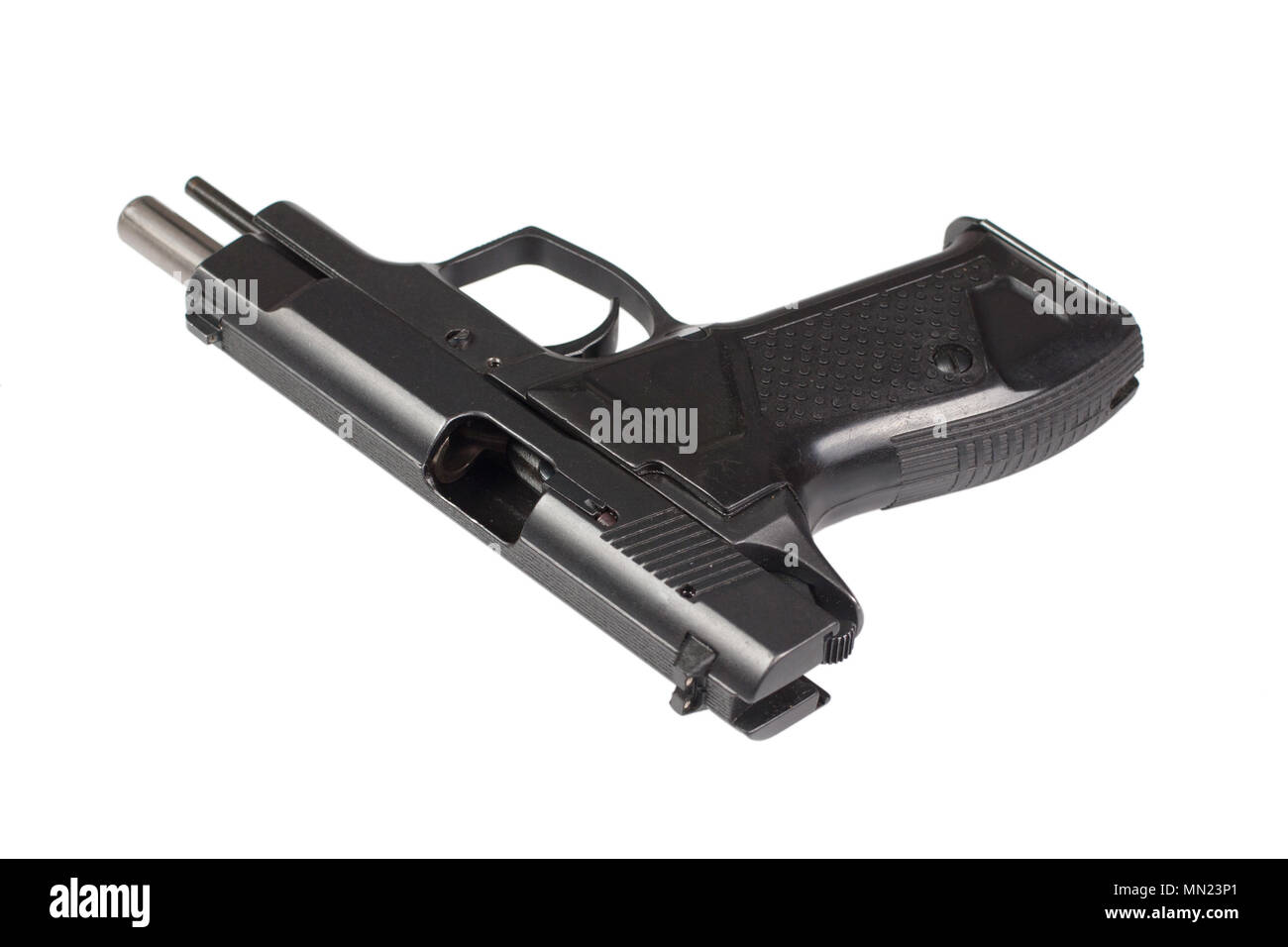 hand gun isolated on white background Stock Photo - Alamy