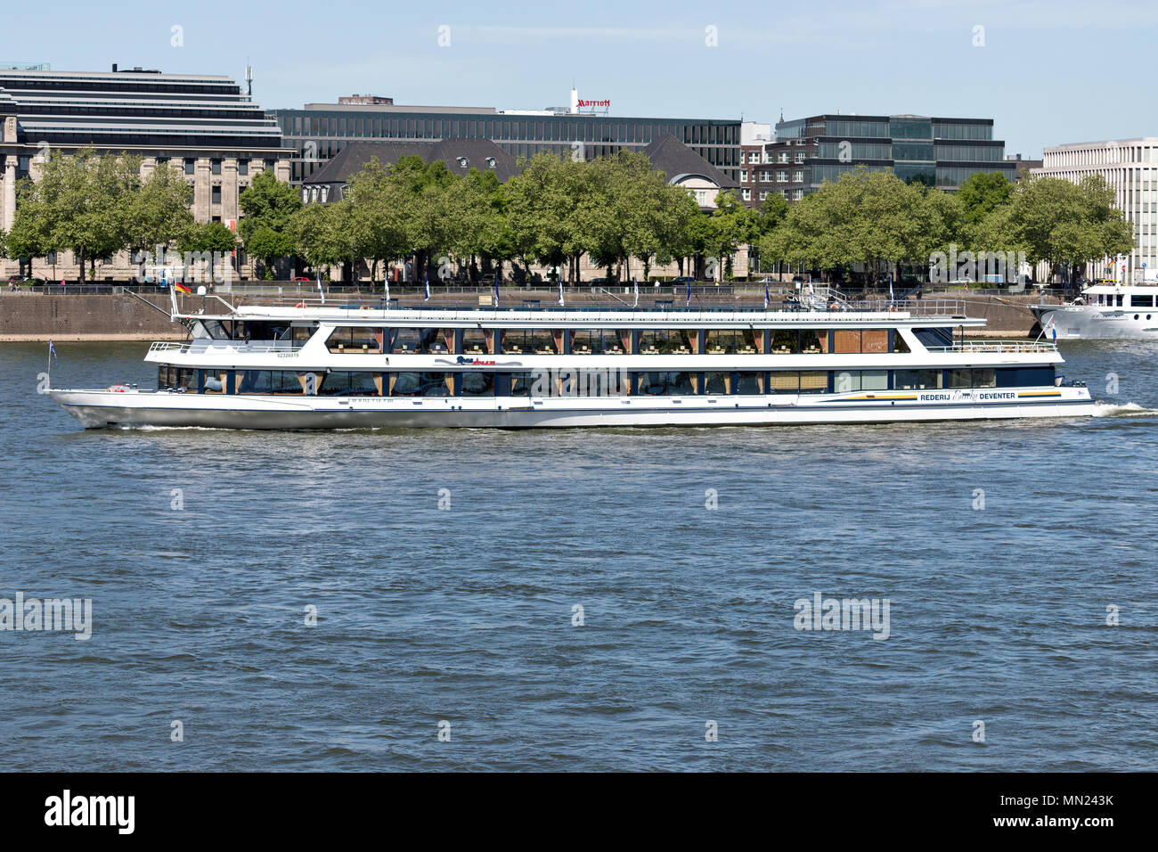 Excursion boat RIVER DREAM on the river Rhine in Cologne, Germany ...
