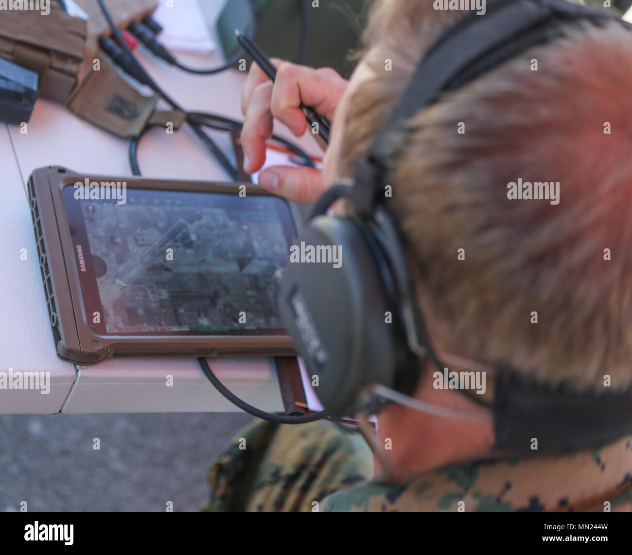 U.S. Marine Corps Maj. Eben Buxton a CH-53E Super Stallion pilot with ...