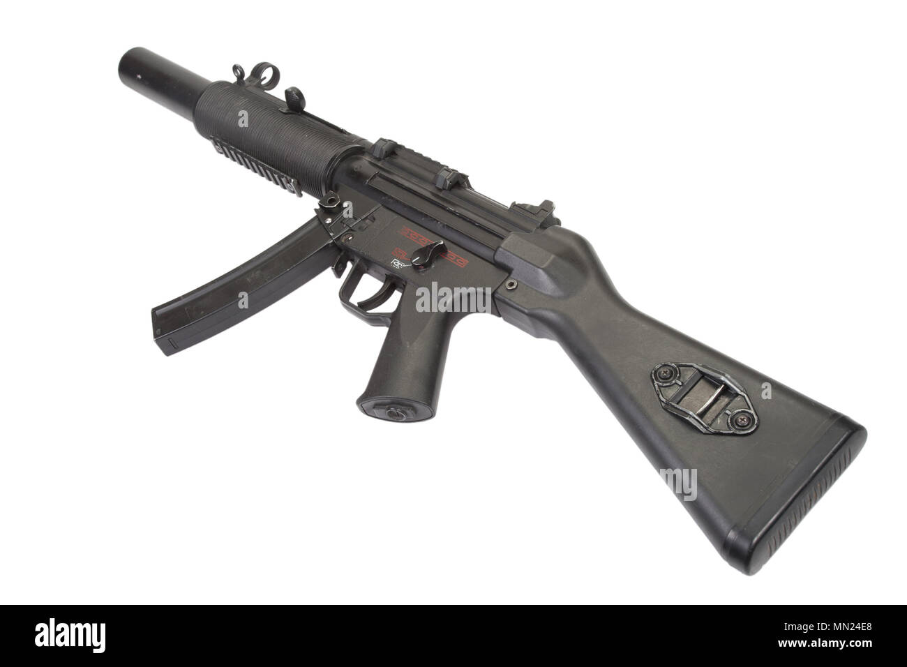 submachine gun MP5 with silencer isolated Stock Photo - Alamy