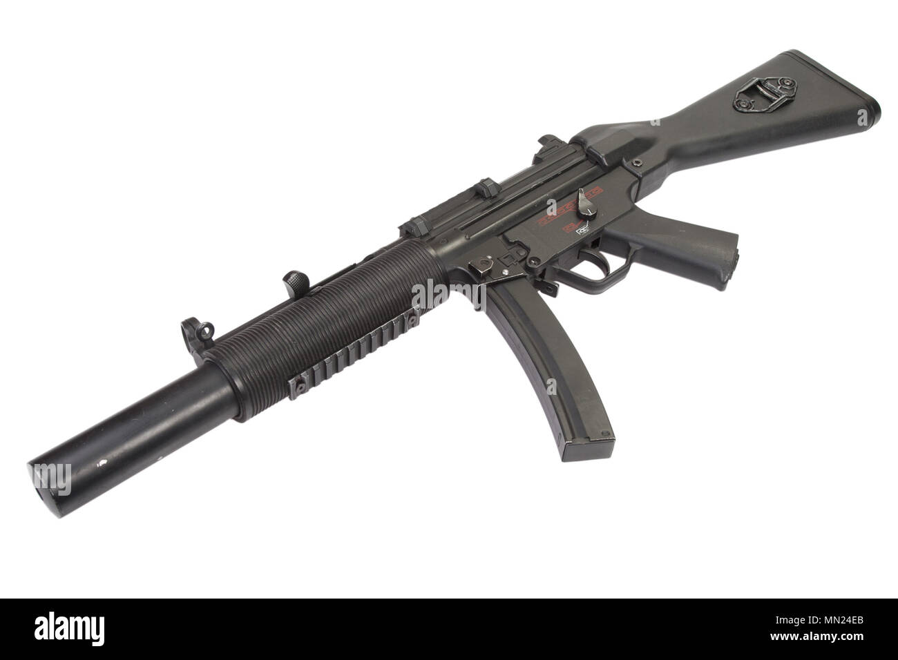 submachine gun MP5 with silencer isolated Stock Photo - Alamy