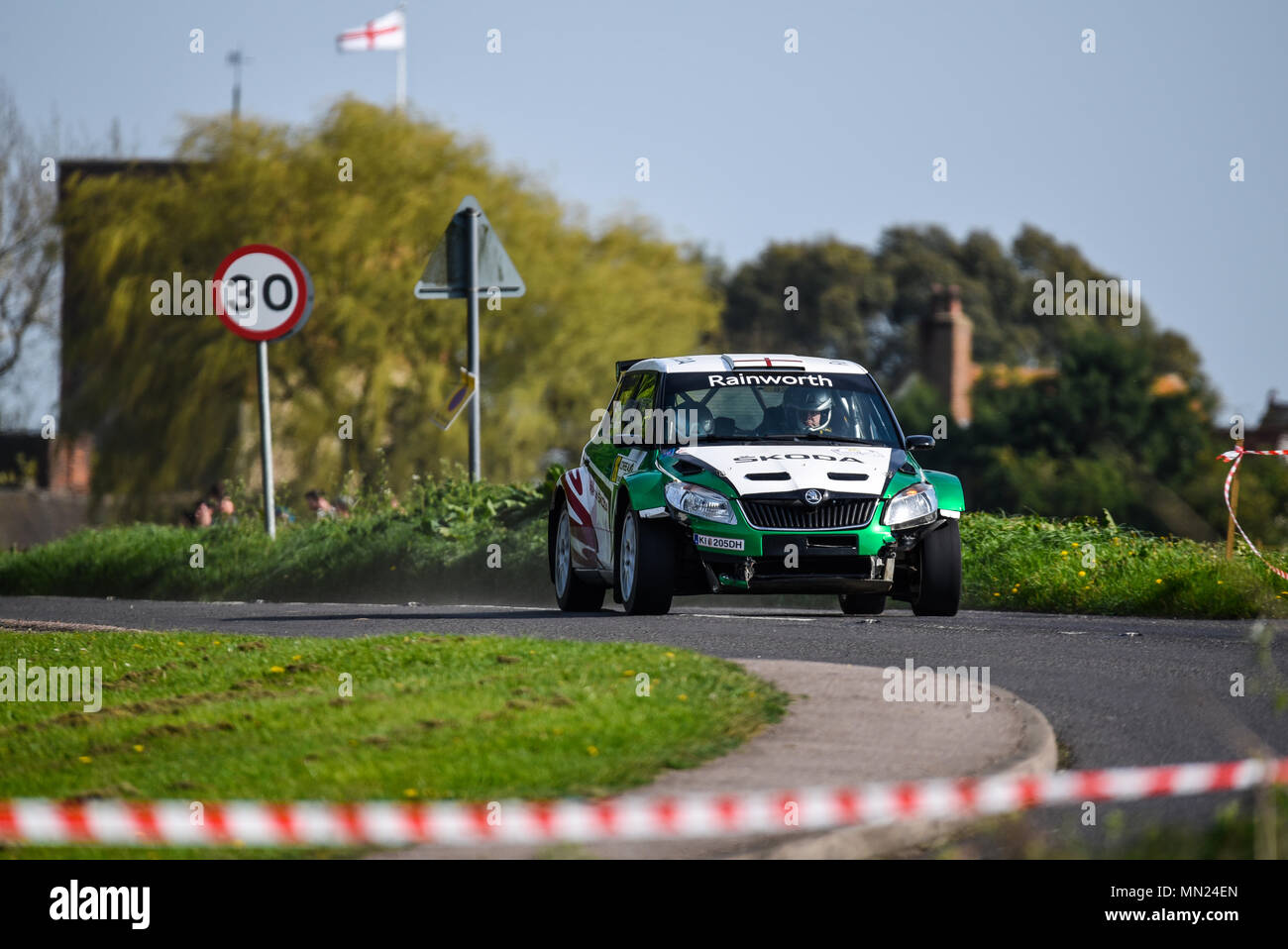 Jon Atherton driver Howard Pridmore co driver racing Skoda Fabia S2000 ...