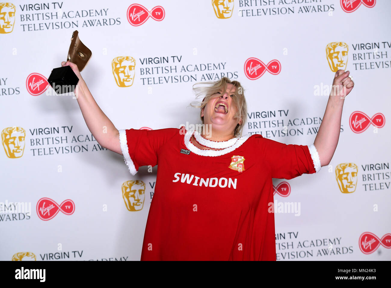 Arriving at the london television centre for british comedy awards hi ...