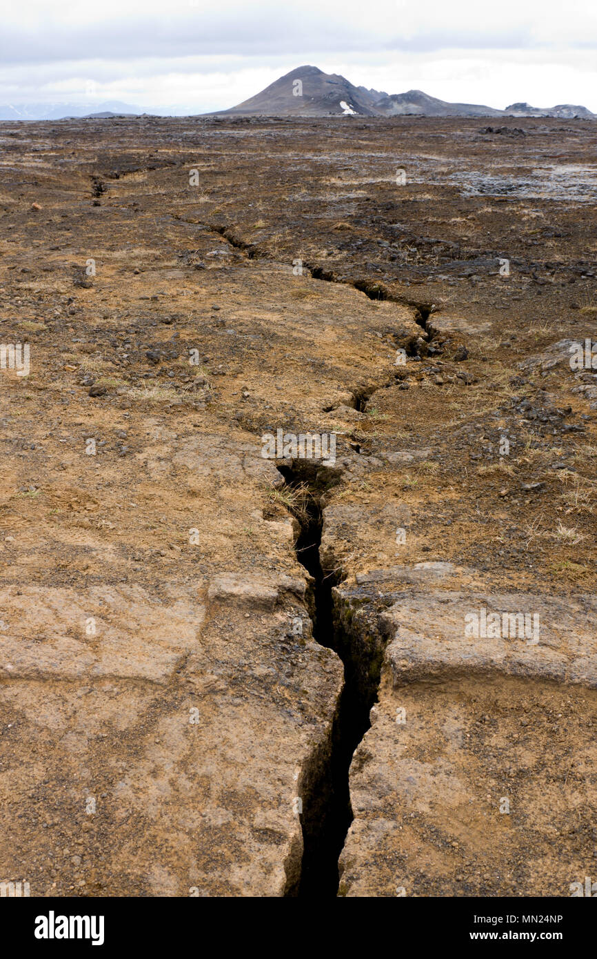 Earthquake Crack In Ground