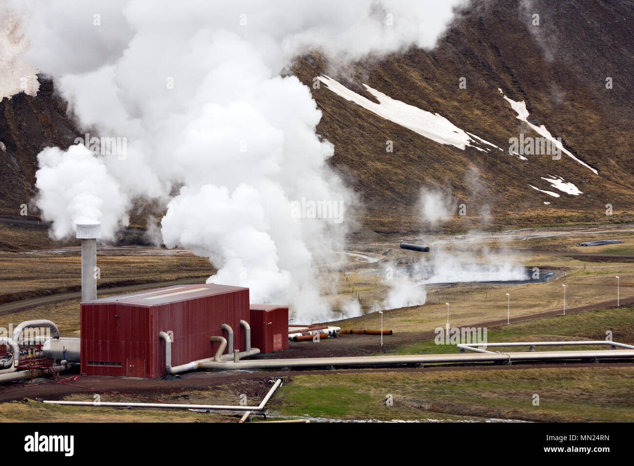 Iceland geothermal energy volcanoes hi-res stock photography and images ...