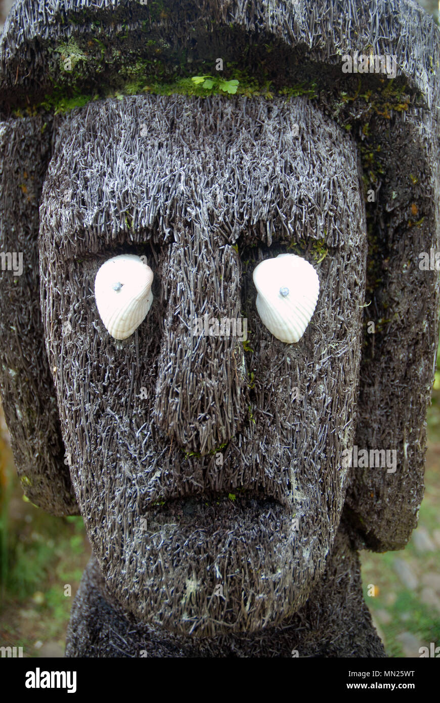 Tiki tree head, Pacific Harbour, Fiji Stock Photo - Alamy