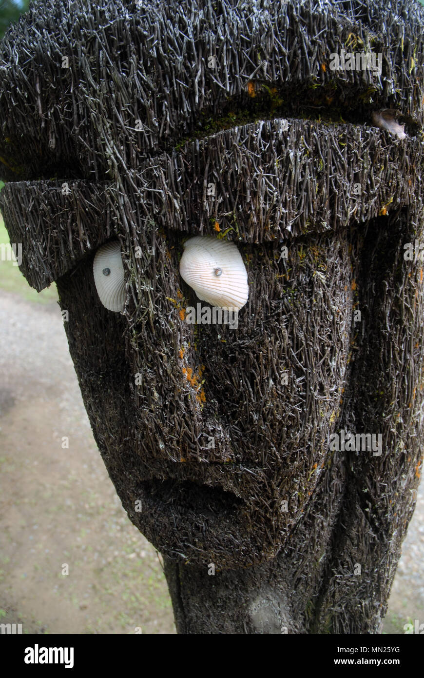 Tiki tree head, Pacific Harbour, Fiji Stock Photo - Alamy